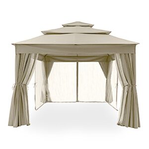 garden winds archer ridge gazebo replacement canopy top cover – riplock 350