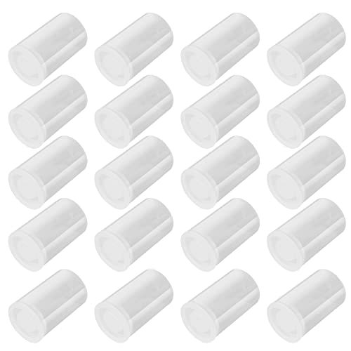 35mm Caliber Plastic Film Canisters-20pc (Clear)