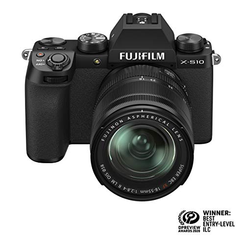 Fujifilm X-S10 Mirrorless Digital Camera XF18-55mm Lens Kit - Black