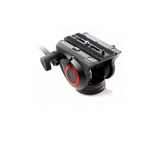 Manfrotto MVH500AH, Lightweight Fluid Video Head with Flat Base, Sliding Plate for Rapid Camera Connection, Supports Multiple Tripods