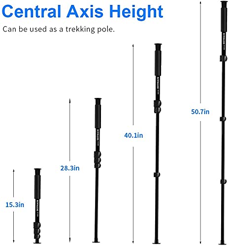 Camera Tripod 69 Inch, Patented 3-Way Swivel Portable Phone Tripod Professional Aluminum Alloy Travel Phone Camera Stand Monopod for Canon Nikon GoPro DSLR, DV Video Camcorder, Smartphone