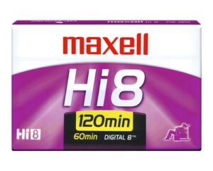 maxell p6-120 xrm hi professional quality 8mm videocassette