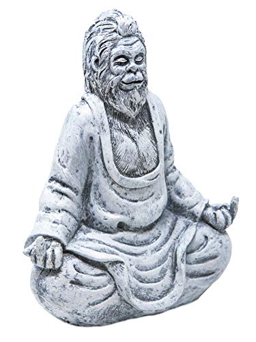 Funny Guy Mugs Garden Gnome Statue - Middle Finger Bigfoot - Indoor/Outdoor Garden Gnome Sculpture for Patio, Yard or Lawn