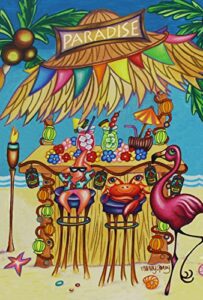 toland home garden tiki beach bar 28 x 40-inch decorative usa-produced house flag