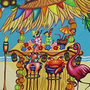 Toland Home Garden Tiki Beach Bar 28 x 40-Inch Decorative USA-Produced House Flag