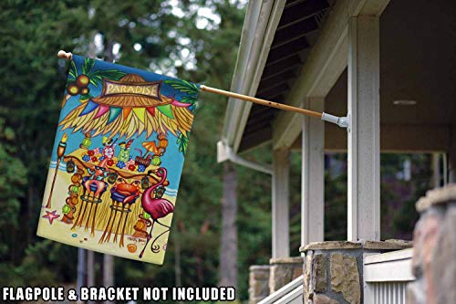 Toland Home Garden Tiki Beach Bar 28 x 40-Inch Decorative USA-Produced House Flag