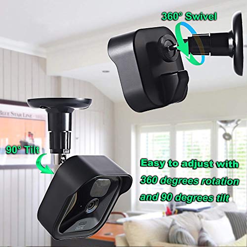 All-New Blink Outdoor Camera Wall Mount, 360° Adjustable Mount and Weather Proof Protective Housing with Blink Sync Module Outlet Mount for Blink Outdoor Security Camera System (Black, 5 Pack)