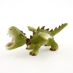 top collection 4413 miniature fairy garden & terrarium mini dragon roaring statue, small, green