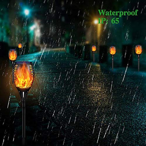 Upgraded Solar Torch Lights,YoungPower Waterproof Flickering Flames Solar Lights Outdoor Landscape Decoration Lighting Dusk to Dawn Auto On/Off Security Light for Garden Patio Deck Yard Driveway,1Pack