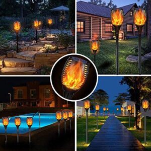 Upgraded Solar Torch Lights,YoungPower Waterproof Flickering Flames Solar Lights Outdoor Landscape Decoration Lighting Dusk to Dawn Auto On/Off Security Light for Garden Patio Deck Yard Driveway,1Pack