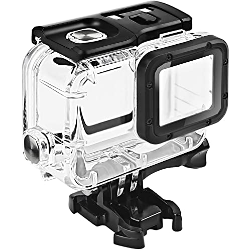 FitStill Double Lock Waterproof Housing for GoPro Hero 2018/7/6/5 Black, Protective 45m Underwater Dive Case Shell with Bracket Accessories for Go Pro Hero7 Hero6 Hero5 Action Camera