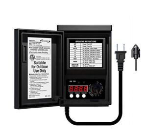 malibu 120 watt power pack with sensor and weather shield for low voltage landscape lighting spotlight outdoor transformer 120v input 12v output 8100-9120-01