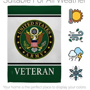 USA Decoration Army Veteran Garden Flag Armed Forces Rangers United State American Military Retire Official House Decoration Banner Small Yard Gift Double-Sided, 13"x 18.5", Made in USA