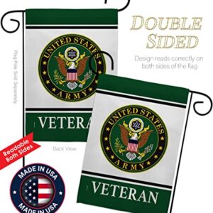 USA Decoration Army Veteran Garden Flag Armed Forces Rangers United State American Military Retire Official House Decoration Banner Small Yard Gift Double-Sided, 13"x 18.5", Made in USA