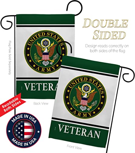 USA Decoration Army Veteran Garden Flag Armed Forces Rangers United State American Military Retire Official House Decoration Banner Small Yard Gift Double-Sided, 13"x 18.5", Made in USA