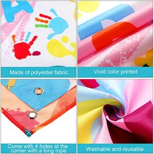 Art Paint Birthday Party Decorations Supplies Artist Happy Birthday Backdrop Banner Background for Mess Graffiti Wall Brush Event Baby Party Favors Hanging Photo Booth Props, 70.8 x 43.3 Inch