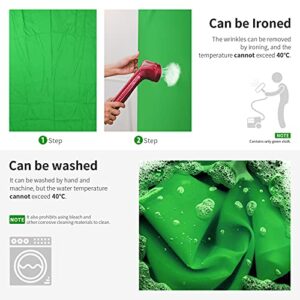 NEEWER 6x9 feet/1.8x2.8m Photo Studio 100% Pure Polyester Collapsible Backdrop Background for Photography, Video and Television (Backdrop Only) - Green