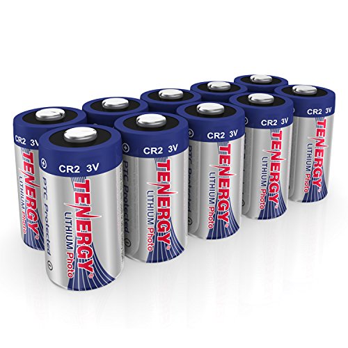 Tenergy CR2 3V Lithium Battery Non-Rechargeable PTC Protected High Performance CR2 Batteries for Flashlight, Digital Cameras, Toys, Alarm Systems (Not for Arlo Camera) 10 Pack