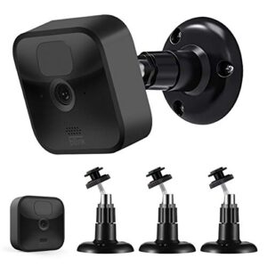 sonomo blink outdoor camera mount 3pcs, 360 degree adjustable wall mount bracket for blink outdoor camera and blink indoor security camera system accessories (black)