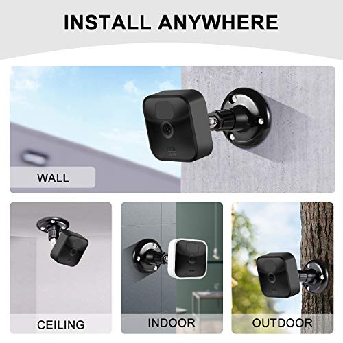 Sonomo Blink Outdoor Camera Mount 3PCS, 360 Degree Adjustable Wall Mount Bracket for Blink Outdoor Camera and Blink Indoor Security Camera System Accessories (Black)