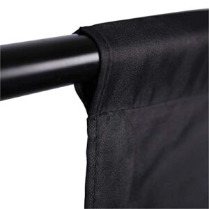 GFCC 8FTX10FT Black Backdrop Background for Photography Photo Booth Backdrop for Photoshoot Background Screen Video Recording Parties Curtain