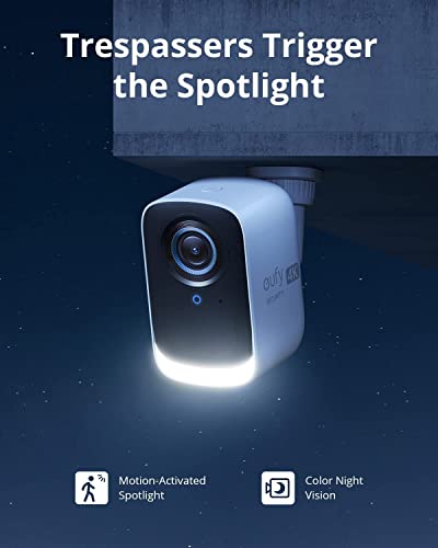 eufy security eufyCam 3C 3-Cam Kit, Security Camera Outdoor Wireless, 4K Camera, Expandable Local Storage up to 16TB, Face Recognition AI, Spotlight, Color Night Vision, No Monthly Fee