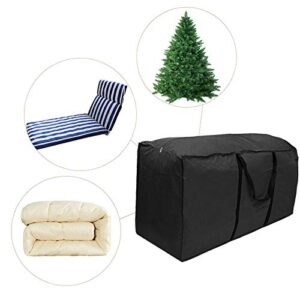 Garden Furniture Cushion Storage Bag, Outdoor Waterproof Furniture Cushion Bag, Christmas Tree Storage Bag, Heavy Duty Rip-Proof 600D Oxford Fabric Garden Bench/Rattan Cushion Covers Storage Bag