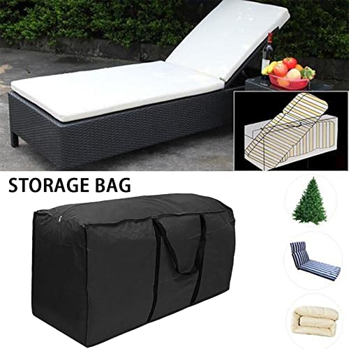 Garden Furniture Cushion Storage Bag, Outdoor Waterproof Furniture Cushion Bag, Christmas Tree Storage Bag, Heavy Duty Rip-Proof 600D Oxford Fabric Garden Bench/Rattan Cushion Covers Storage Bag