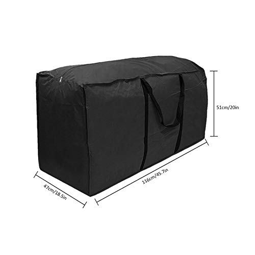 Garden Furniture Cushion Storage Bag, Outdoor Waterproof Furniture Cushion Bag, Christmas Tree Storage Bag, Heavy Duty Rip-Proof 600D Oxford Fabric Garden Bench/Rattan Cushion Covers Storage Bag