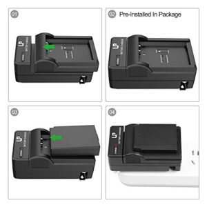 LP-E10 Battery Charger, LP Charger Compatible with Canon EOS Rebel T7, T6, T5, T3, T100, 4000D, 3000D, 2000D, 1500D, 1300D, 1200D, 1100D & More (Not for T3i T5i T6i T6s T7i)