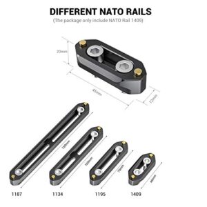 SMALLRIG Quick Release Safety Rail 4cm 1.57 Inches Long with 1/4'' Screws - 1409