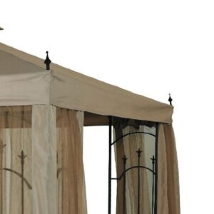 Garden Winds Arrow Gazebo Replacement Canopy Top Cover and Netting - RipLock 350