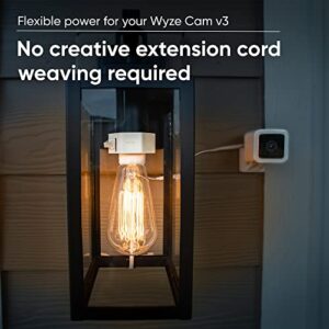 Wyze Lamp Socket Power Adapter for Wyze Cam v3 (v3 Camera Sold Separately)