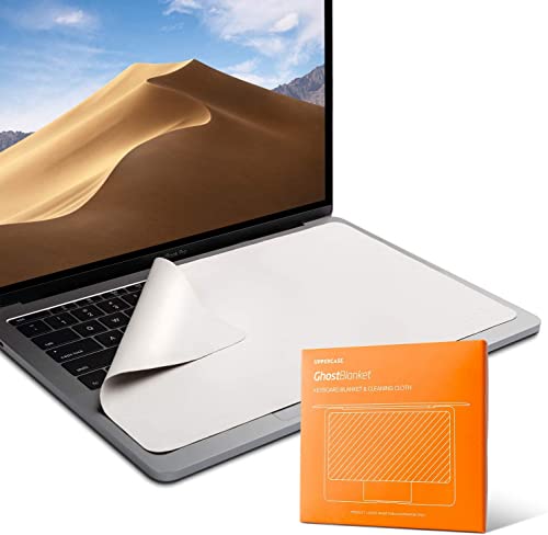 UPPERCASE GhostBlanket Screen Keyboard Imprint Protection Microfiber Liner and Cleaning Cloth 13" Compatible with MacBook Pro 13" Macbook Pro 14" and MacBook Air 13"