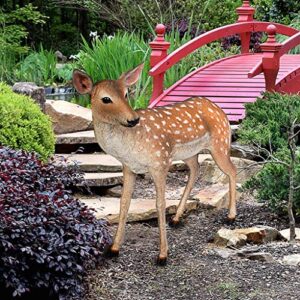 Design Toscano NE110108 Spotted Deer, Forest Fawn Sculpture, full color