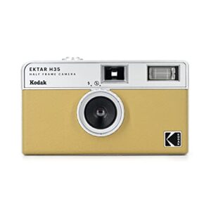 kodak ektar h35 half frame film camera, 35mm, reusable, focus-free, lightweight, easy-to-use (sand) (film & aaa battery are not included)