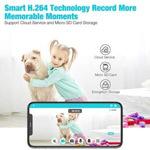 VIMTAG Security Camera, 2K HD WiFi Indoor Camera for Home Security/Dog/Pet Camera with Phone app, Motion Detection, 24/7