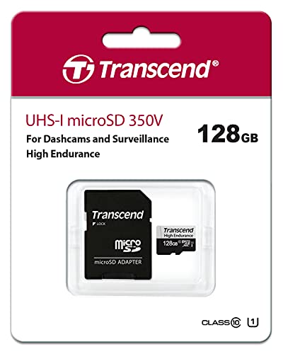 Transcend TS128GUSD350V 128GB UHS-I U1 Micro SD Memory Card