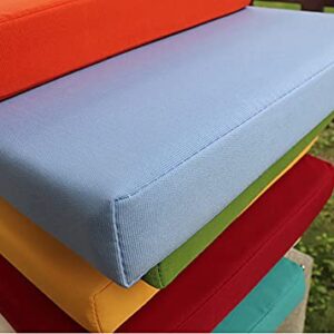 Hruile 2 3 Seater Garden Long Bench Cushion Pad Mat with Fixing Ties, 5cm Thick Bench Seat Cushion Pad, Waterproof Seat Pad for Outdoor Patio Furniture Swing Chair