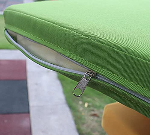 Hruile 2 3 Seater Garden Long Bench Cushion Pad Mat with Fixing Ties, 5cm Thick Bench Seat Cushion Pad, Waterproof Seat Pad for Outdoor Patio Furniture Swing Chair