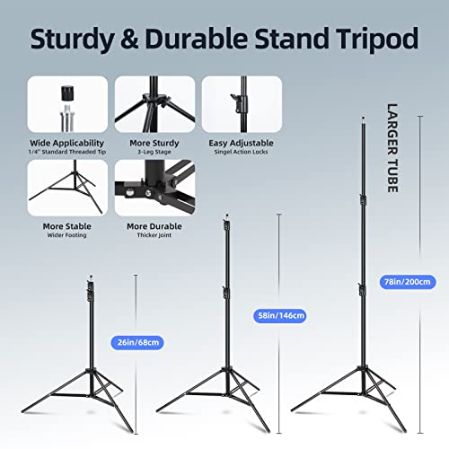 Softbox Lighting Kit, skytex Continuous Photography Lighting Kit with 2x20x28in Soft Box | 2x135W 5500K E27 Bulb, Photo Studio Lights Equipment for Camera Shooting, Video Recording