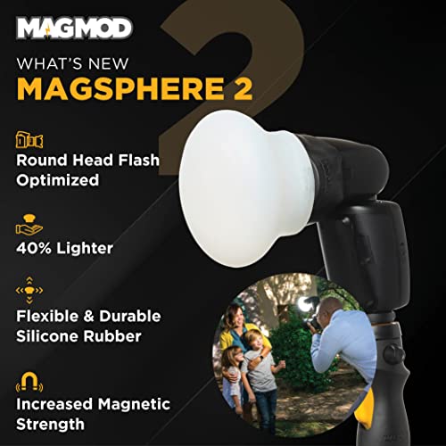 MagMod Starter Flash Kit 2 | Camera Speedlight Flash Diffuser | Magnetic Light Modifier Attachments | New and Improved MagMod Modifiers: MagGrip 2, MagSphere 2, MagGrid 2 | Superior Light Control