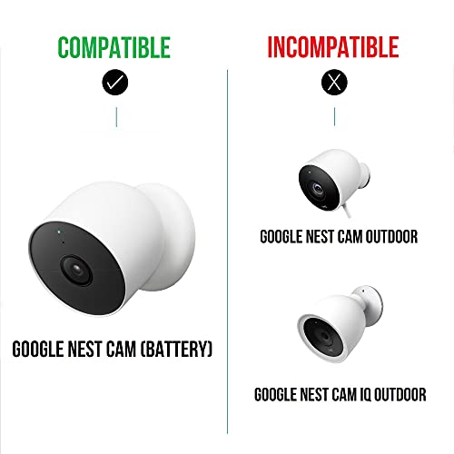 Wasserstein Anti-Theft Mount for Google Nest Cam Outdoor or Indoor, Battery - Made for Google Nest (Camera Not Included)