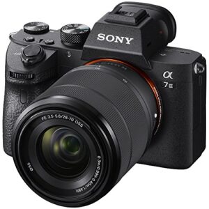 sony a7 iii (ilcem3k/b) full-frame mirrorless interchangeable-lens camera with 28-70mm lens with 3-inch lcd, black