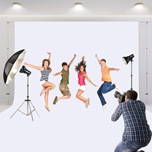 10x10 FT White Backdrop Background for Photography, Large Pure White Photo Backdrop Curtain Drapes, Professional High Density White Screen Backdrops for Party Portrait Photoshoots Booth Video Studio