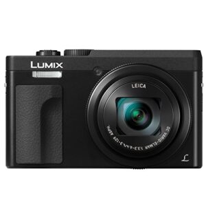 panasonic lumix dc-zs70k, 20.3 megapixel, 4k digital camera, touch enabled 3-inch 180 degree flip-front display, 30x leica dc vario-elmar lens, wifi (black)