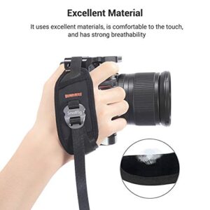 SmallRig Camera Cage Wrist Strap, Universal Quick Adjustable Secure Grip Camera Cage Handle Hand Wrist Strap PAC2456