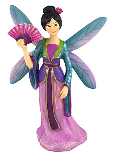 GlitZGlam Fairy Kai The Beautiful Asia Miniature Fairy for Your Fairy Garden/Miniature Garden