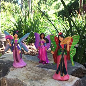 GlitZGlam Fairy Kai The Beautiful Asia Miniature Fairy for Your Fairy Garden/Miniature Garden