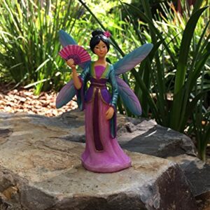 GlitZGlam Fairy Kai The Beautiful Asia Miniature Fairy for Your Fairy Garden/Miniature Garden